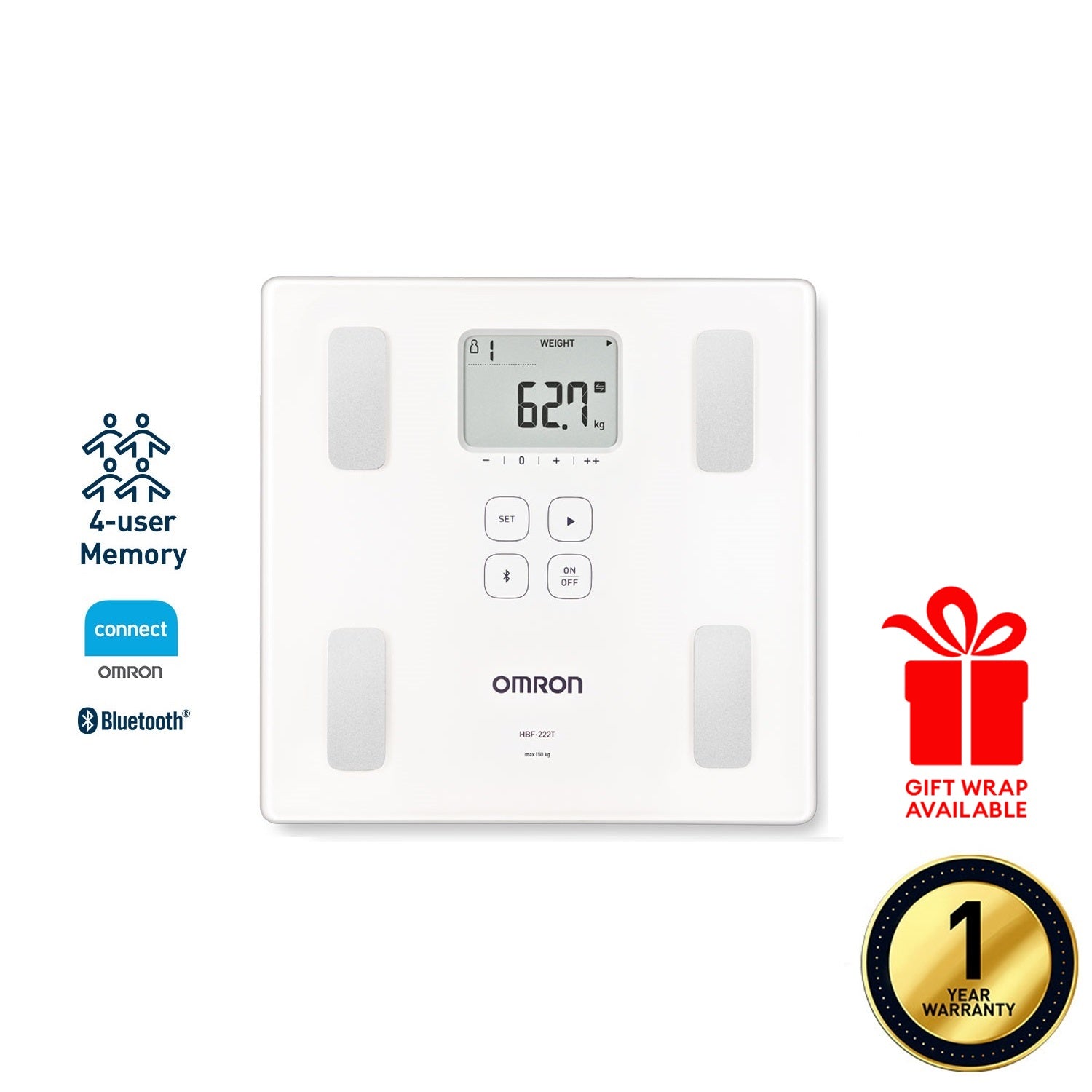 Buy Body Composition Scale HBF-222T online – Omron Brand Shop