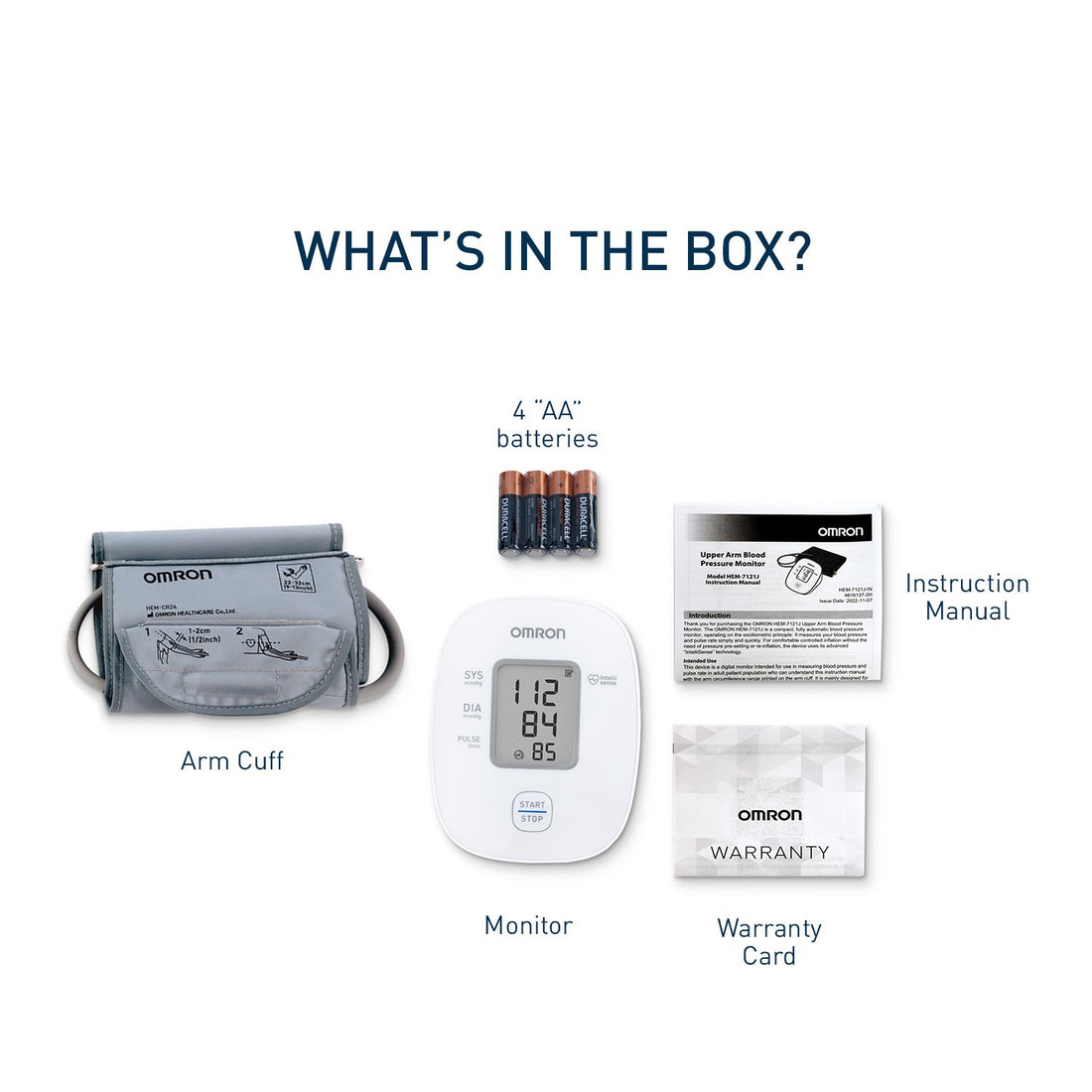Upper Arm Blood Pressure Monitor HEM-7121J – Omron Brand Shop